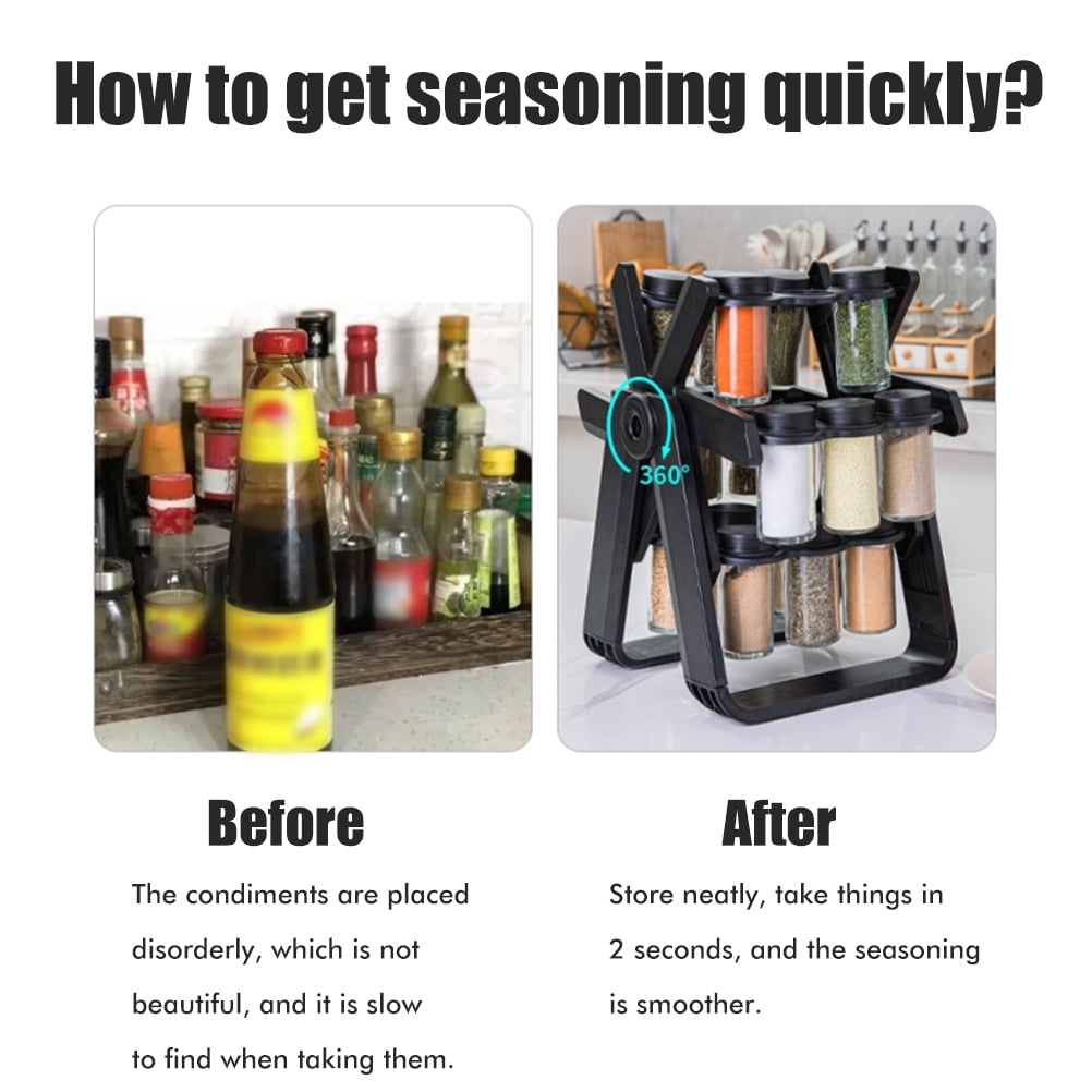 Click here for Estink Rotating Spice Rack Spice Organizer With 18... prices