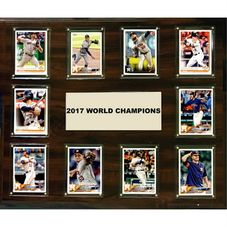 MLB 15"x18" Houston Astros 2017 World Series - 10-Card Plaque | Walmart ...