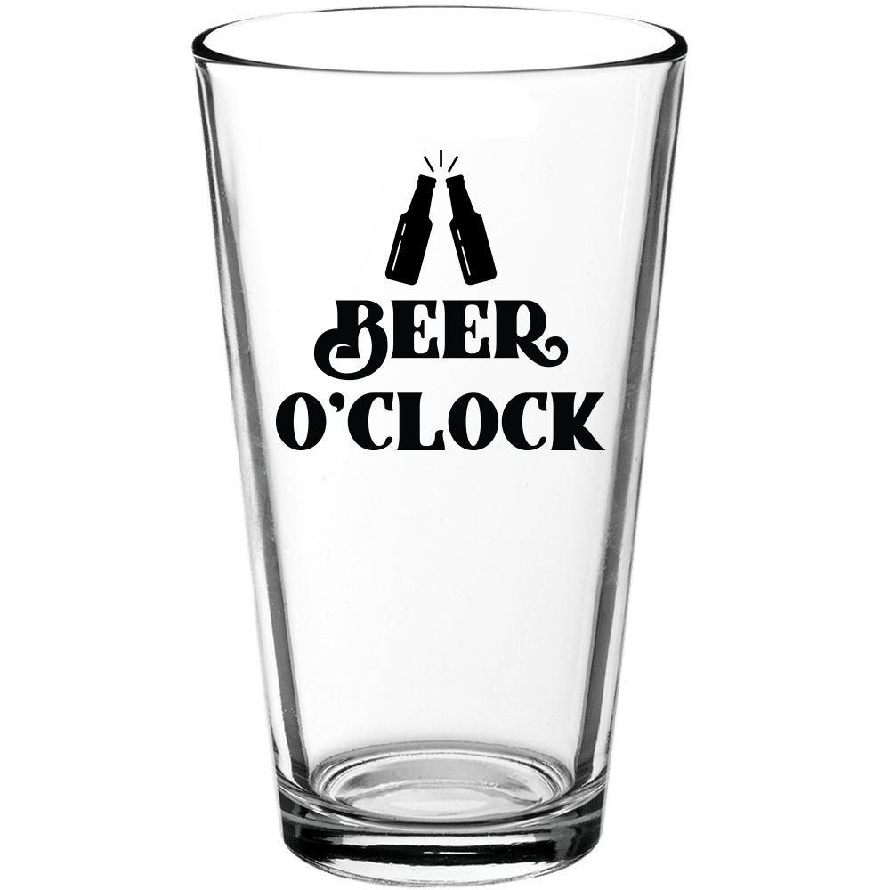 Beer O'Clock Funny Pint Glass - Walmart.com