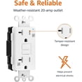 Basic weatherproof tamper-resistant outlet with indicator light, self ...