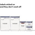 Airtight Dry Food Storage Canister Set, Stackable Baking Ingredient ...