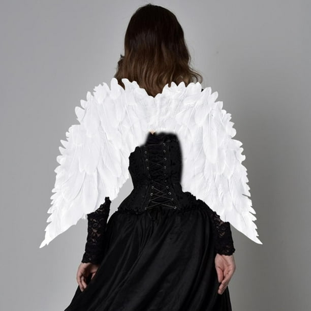 Alas de ángel con plumas, accesorios de cosplay, exquisitas alas de ...
