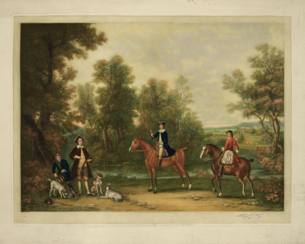 Print: Members Of The Beaufort Hunt - Walmart.com