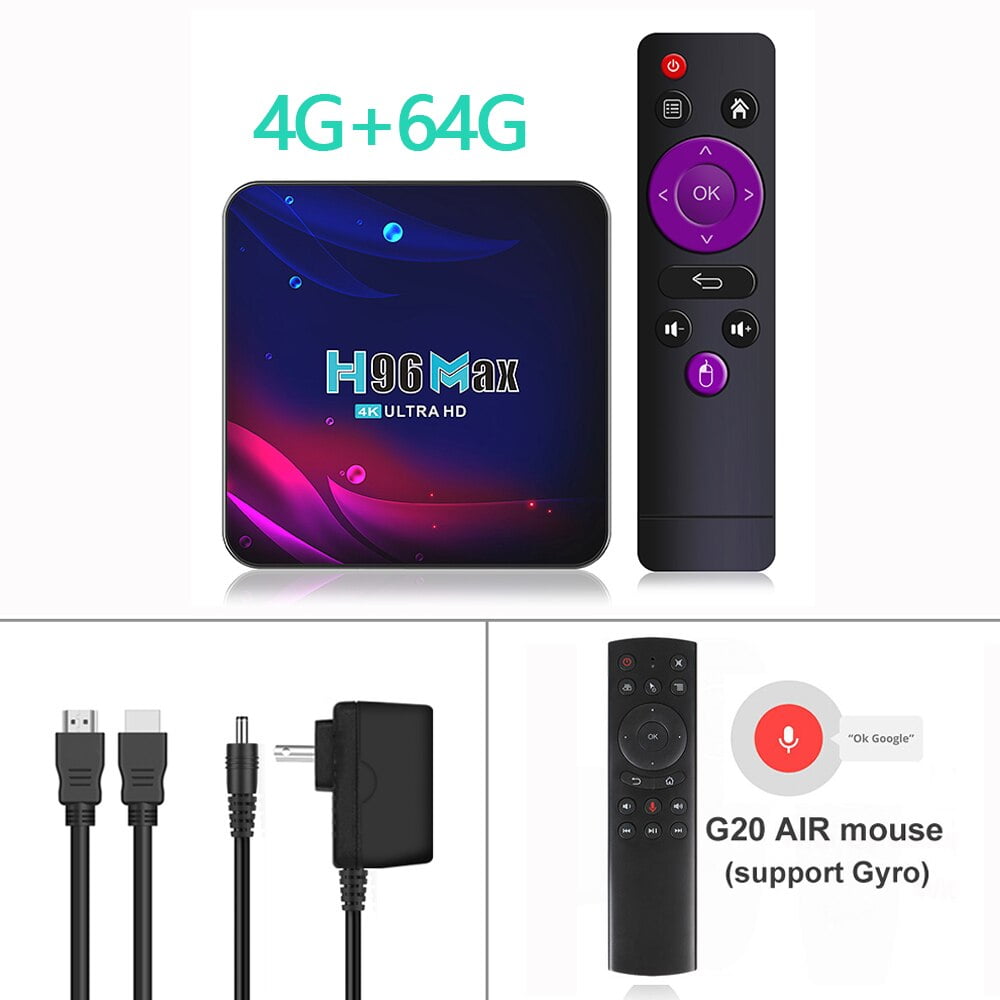 Lemfo H96 Smart Tv Box Android 11 4G 32Gb 64Gb Wifi 2.4G5.8G 4K Hd Youtube Usb 3.0 Google Play ...