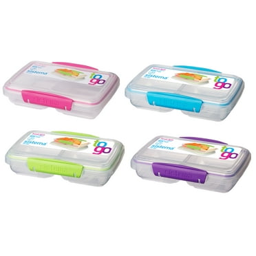 Sistema Small Split To Go Divided Snack Container - Walmart.com