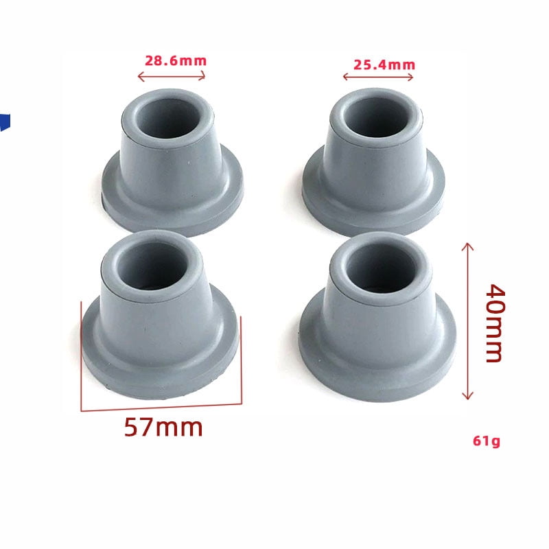 4pcs Non-Slip Rubber Feet For Shower Chair Bath Stool Shower Chair Leg ...