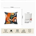 Abstract Mid Century Modern Throw Pillow Covers 18x18 Colorful Boho ...