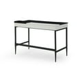 Aubrielle Rectangular MDF Desk with 2 Drawers, Desk Pad and Storage ...