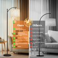 Arc Floor Lamp White puzzle Tall Modern Standing Lamp LED Adjustable ...