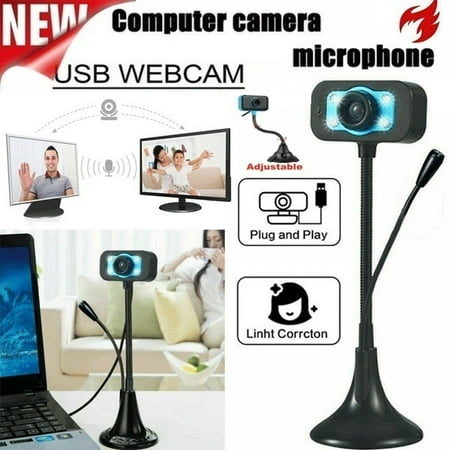 USB 2.0 HD LED Web Camera MIC for Computer PC Laptop Desktop BT Webcam ...