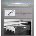 45mm Slide Drawer Track Water Proof Stainless Steel Load Bearing 100LB ...