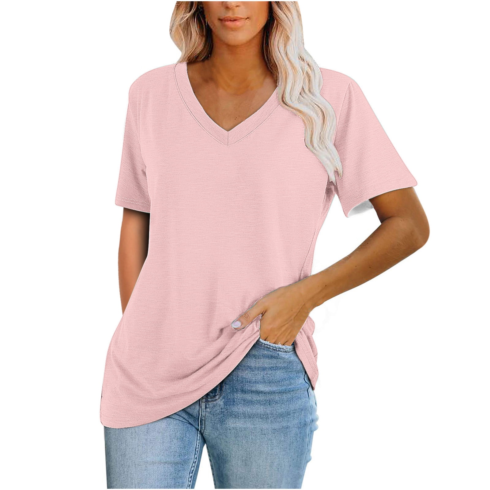 Click here for Timegard Womens Summer Tops Short Sleeve V-Neck So... prices