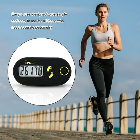 Ivole 3D Digital Step Pedometer Portable Walking Distance Counter ...