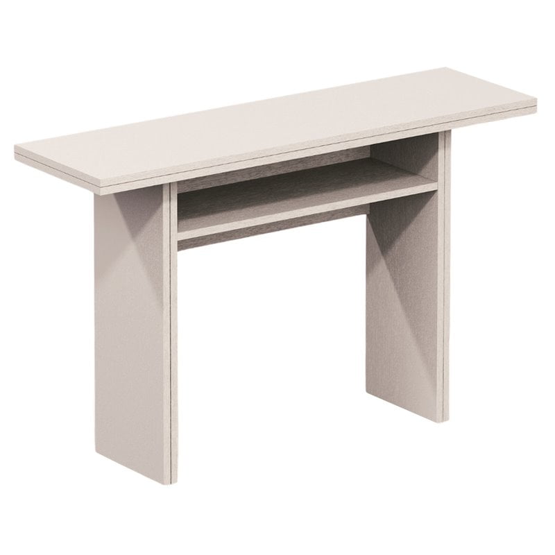 Allora Modern Engineered Wood Italian Extendable Console Table in White ...
