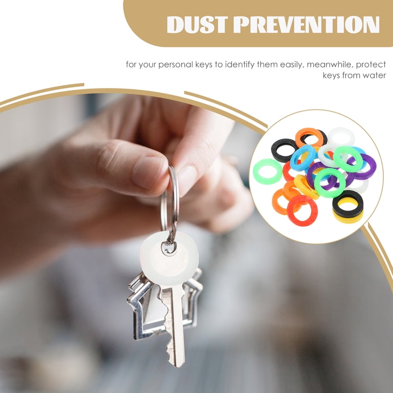 Key Covers Caps 20PCS Silicone Key Covers With Rings & Labels - Soft ...