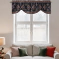 Bohemian Red Flower Tie Up Valance Curtains Boho Vintage Tribal ...