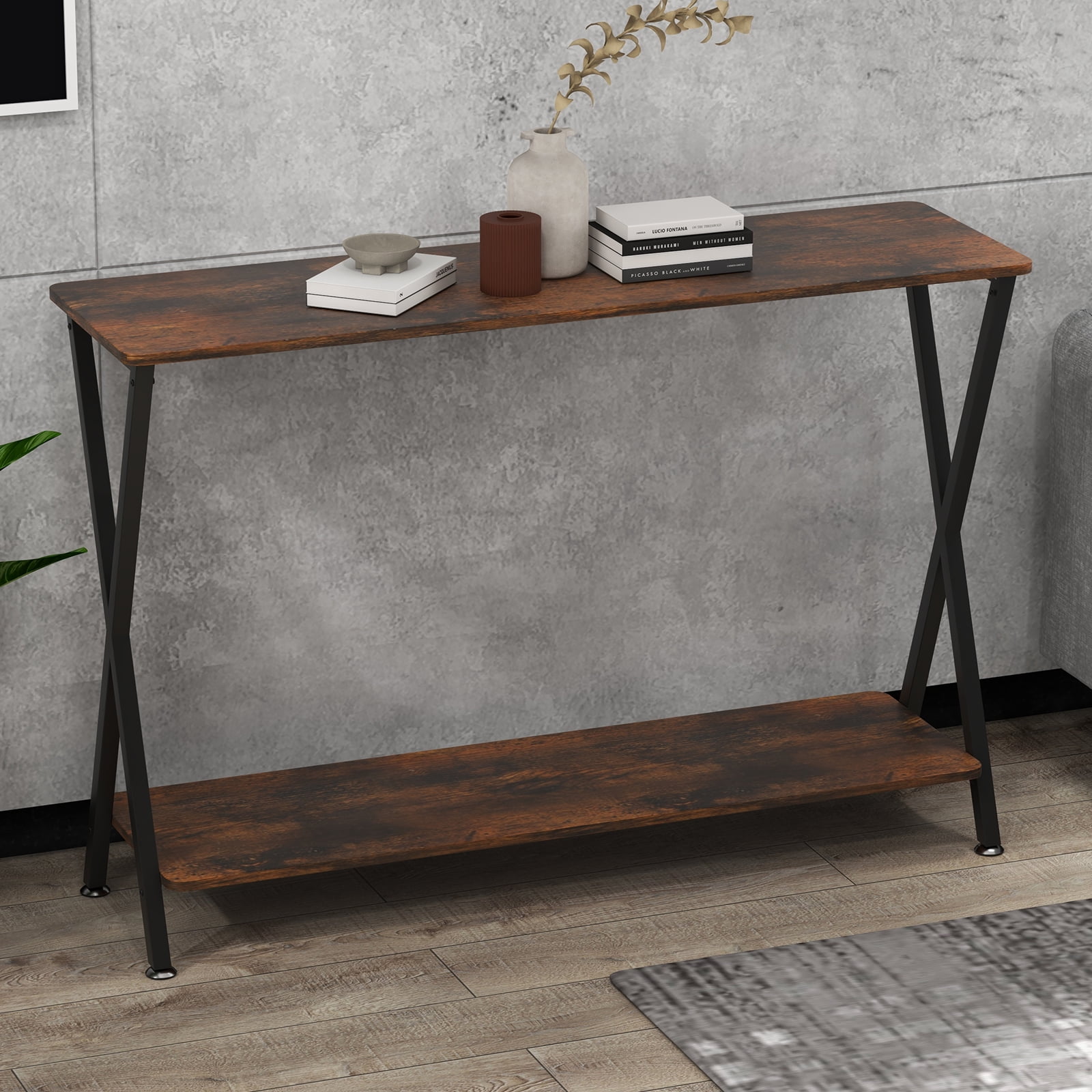 Click here for Yiwanda Yiwa Industrial Farmhouse Console Table  L... prices