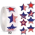 4th of July Star Stickers Set, Patriotic Flag Star Decals for DIY ...