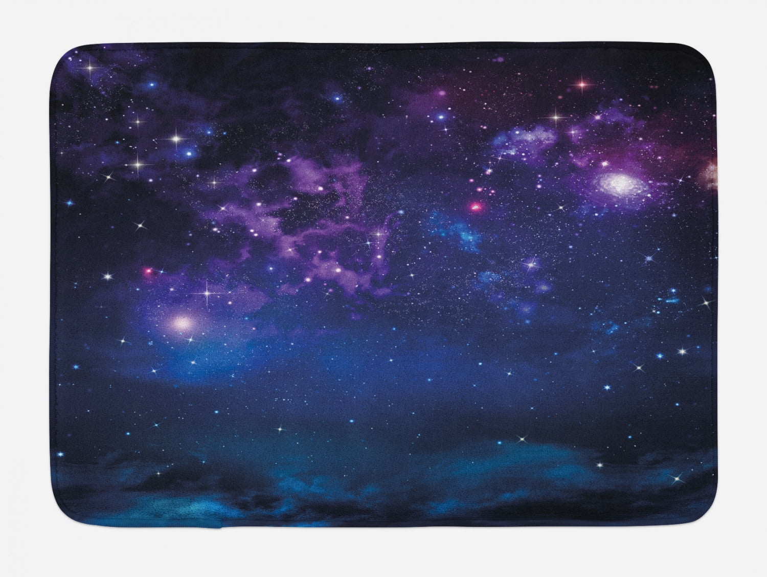 Space Bath Mat, Milky Way Themed Dark Matter with Star Field Sci Fi ...