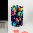 Round Creative Pen Holder |Colorful Butterfly Desktop Storage Organizer ...