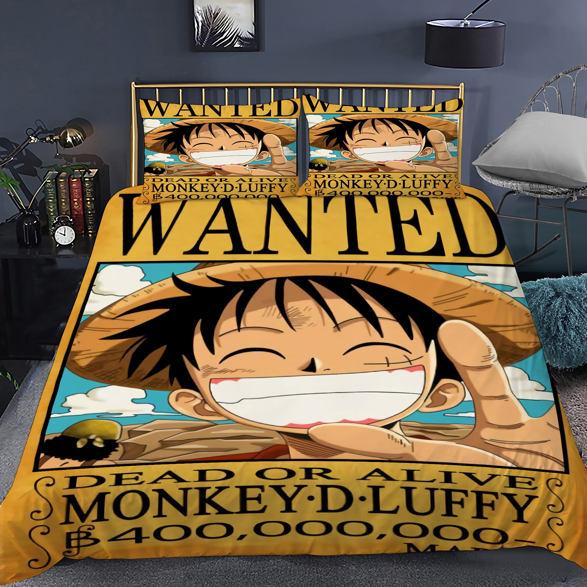 Click here for Yingd One Piece Printed Duvet Cover Set Anime Quil... prices