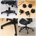 Luxshiny 6pcs Office Chair Wheel Replacement with PP Material and Floor ...