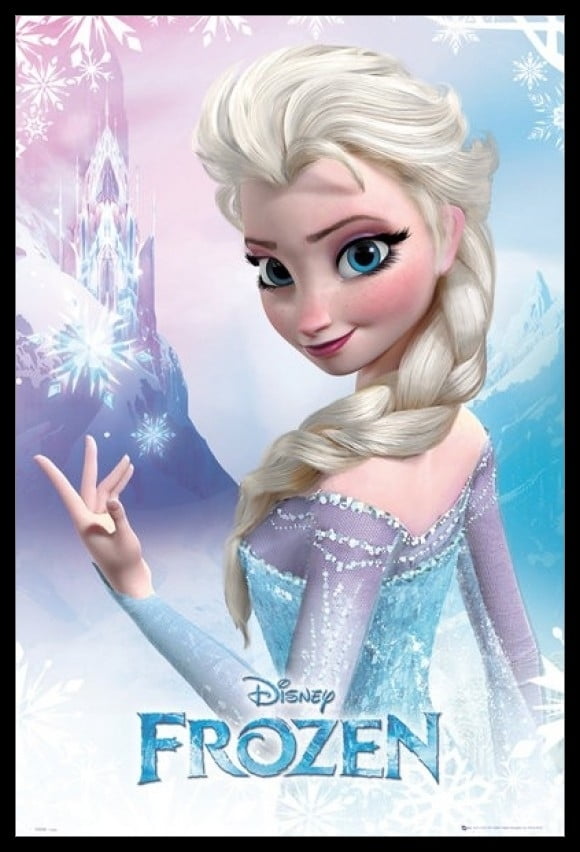 Disney Frozen - Elsa Laminated & Framed Poster (24 X 36) - Walmart.com ...