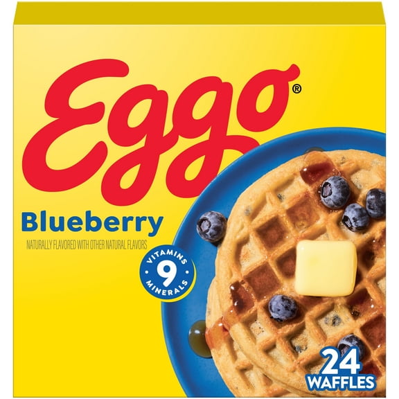 Eggo Protein Buttermilk Vanilla Waffles, Frozen Breakfast, 12.3 oz, 10 ...