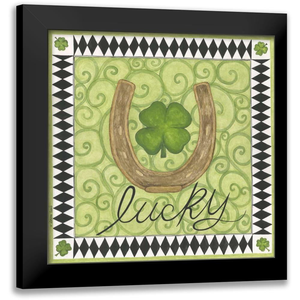 Shamp, Cindy 15x15 Black Modern Framed Museum Art Print Titled - Lucky ...