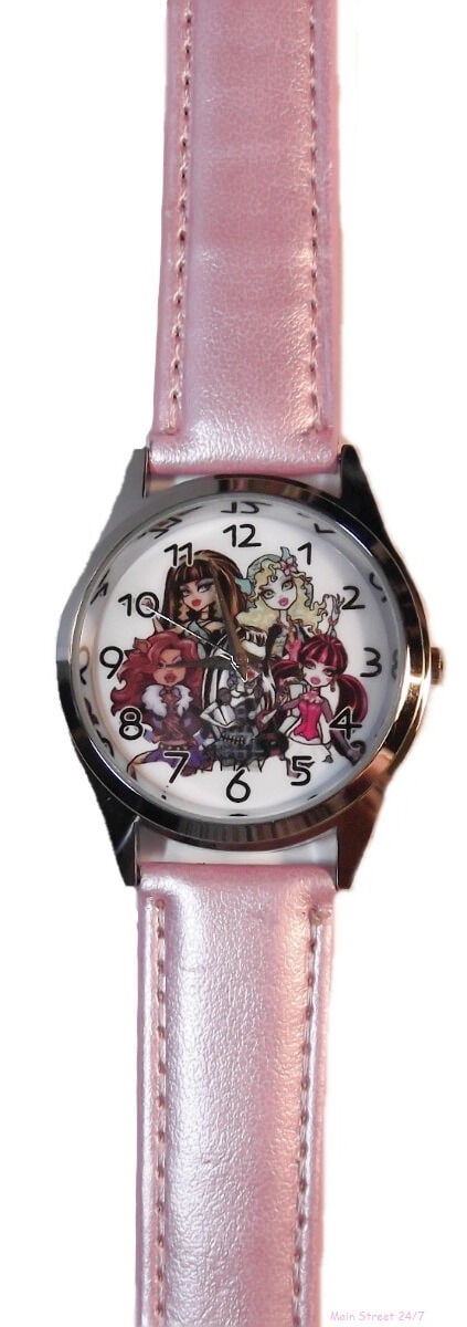 Monster High Group Pose Genuine Leather Band Wrist Watch - Walmart.com
