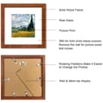 8x8 Picture Frame Set of 4 Made of Solid Wood Photo Frame with Real ...
