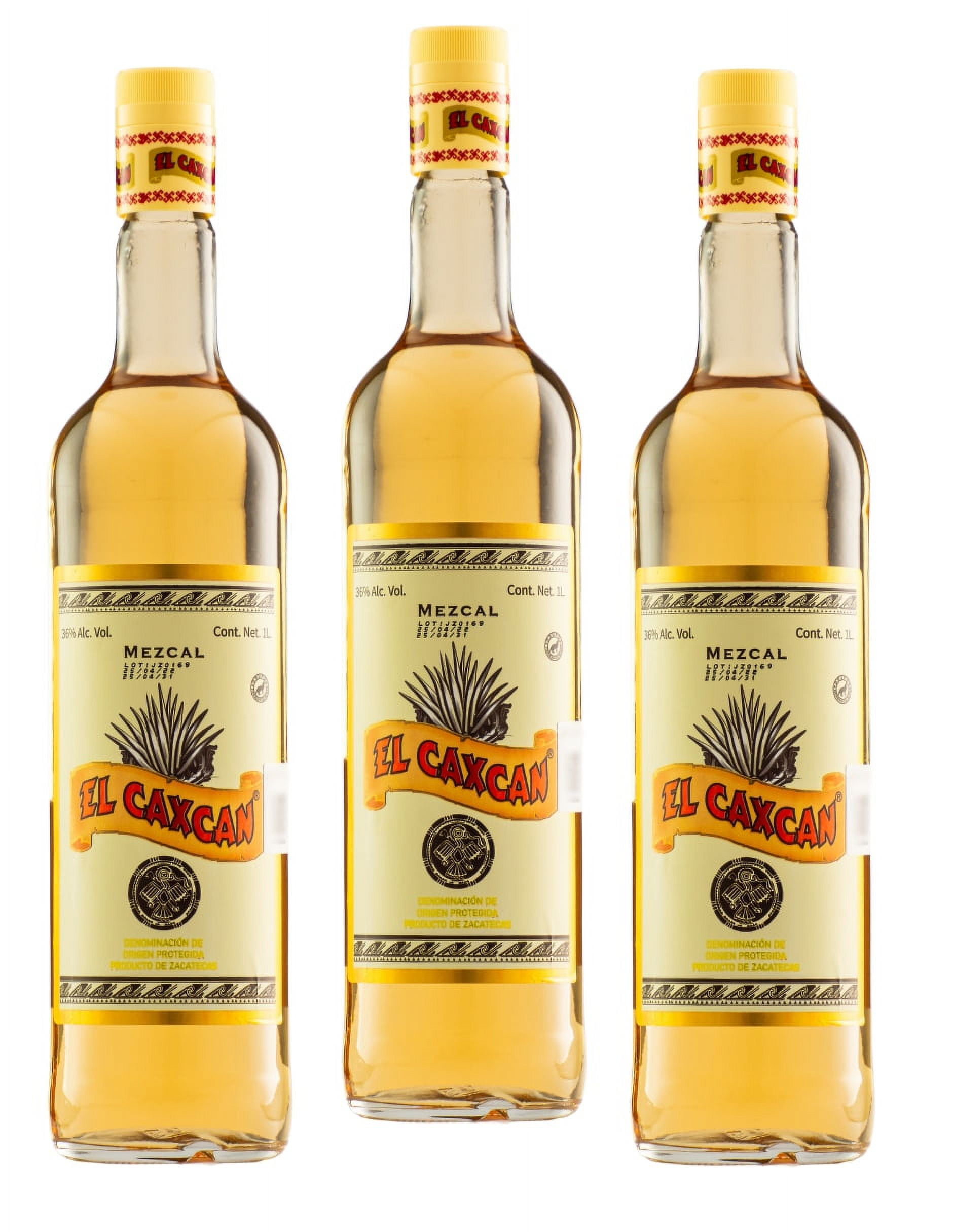 Tripack Mezcal Artesanal El Caxcan Joven 1000 Ml El Caxcan Mezcal ...