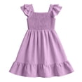 Afdoent Girls Dress Kids Sleeveless Pleated Backless Short Party Dress ...