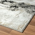 Luxe Weavers Distressed Abstract Gray 5x7 Area Rug, Stain-Resistant ...