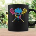 Lacrosse Ice Cream Drip Lax Boys Helmet Stick Youth Pocket Coffee Mugs ...