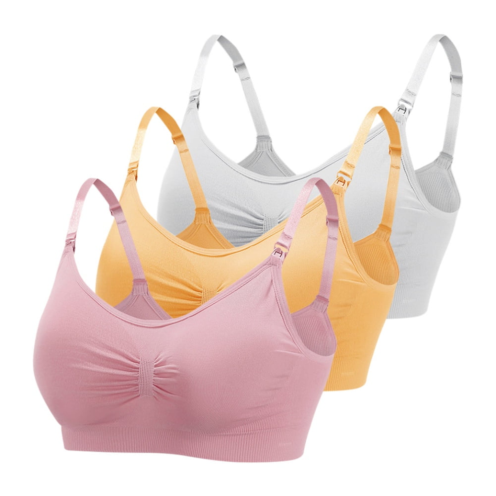 3 Pack Nursing Bra For Breastfeeding Maternity Bras Push Up Seamless
