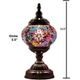 SILVERFEVER Mosaic Turkish Lamp Moroccan Glass for Table Desk Bedside ...