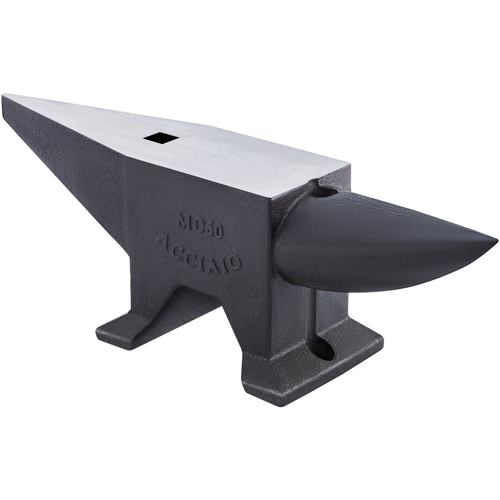 BENTISM Blacksmith Anvil Steel Round Horn Anvil 132lb 60kg 2 Holes for ... BENTISM Blacksmith Anvil Steel Round Horn Anvil 132lb 60kg 2 Holes for ...