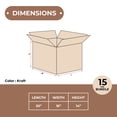 SSBM 20 x 16 x 14" Heavy-Duty Boxes - 15 Per Bundle - Walmart.com