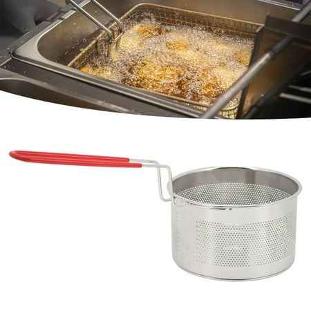 Deep Fryer Basket Round 304 Stainless Steel Fry Baskets With Handle For ...