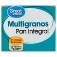 Great Value, Multigrain Sandwich Bread Loaf, Regular Size, Sliced, 20 ...