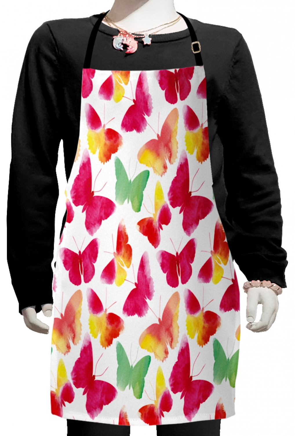 Colorful Kids Apron, Watercolor Butterflies with Large Colored Wings ...