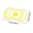 Flexible Cutting Board Yellow Plastic Chopping Board 7.87x5.91x0.039 ...