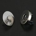 20 Sets Magnetic Button Clasp Snaps, 18mm, Silver, Metal Fasteners for ...