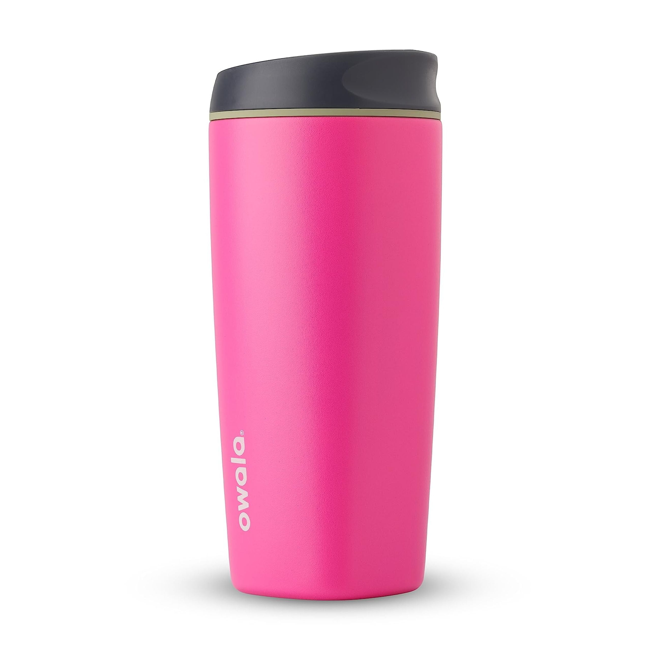 Vaso de café Owala SmoothSip con aislamiento, 600 ml, acero rosa ...