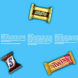 Snickers, Twix & Milky Way Minis Chocolate Bars Variety Pack - 150 Ct ...