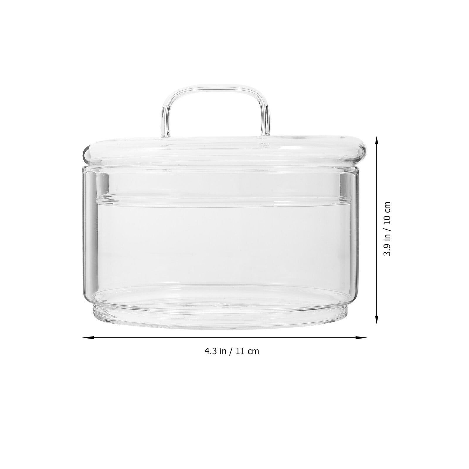 Kitchen Food Sealing Jar Transparent Glass Storage Canister Leak-proof ...