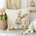 Elainilye Easter Pillow Cover, Border Print Sofa Throw Pillowcase for ...