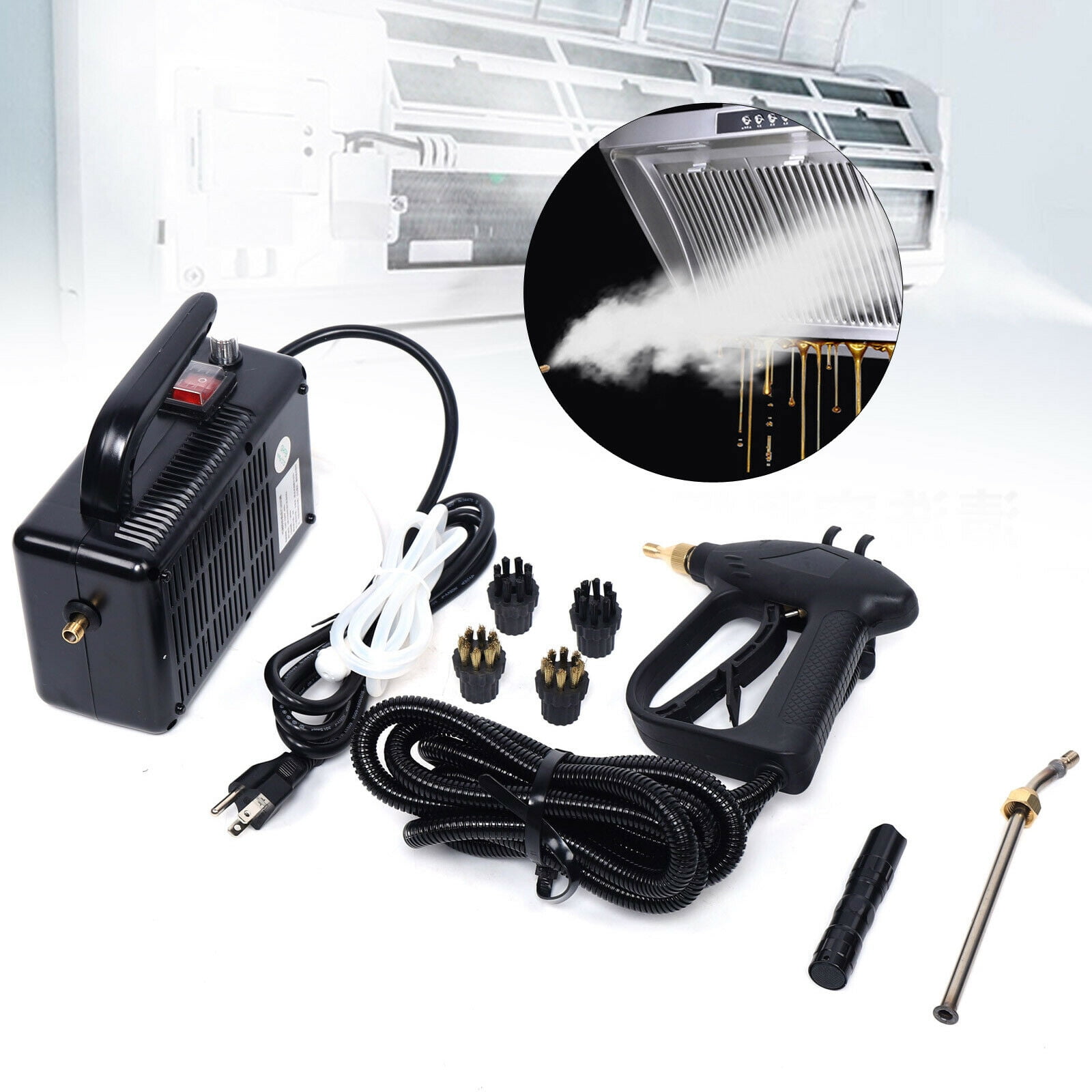 CNCEST 1600W 5Bar Steam Cleaner Handheld High Pressure Steamer Multi ...