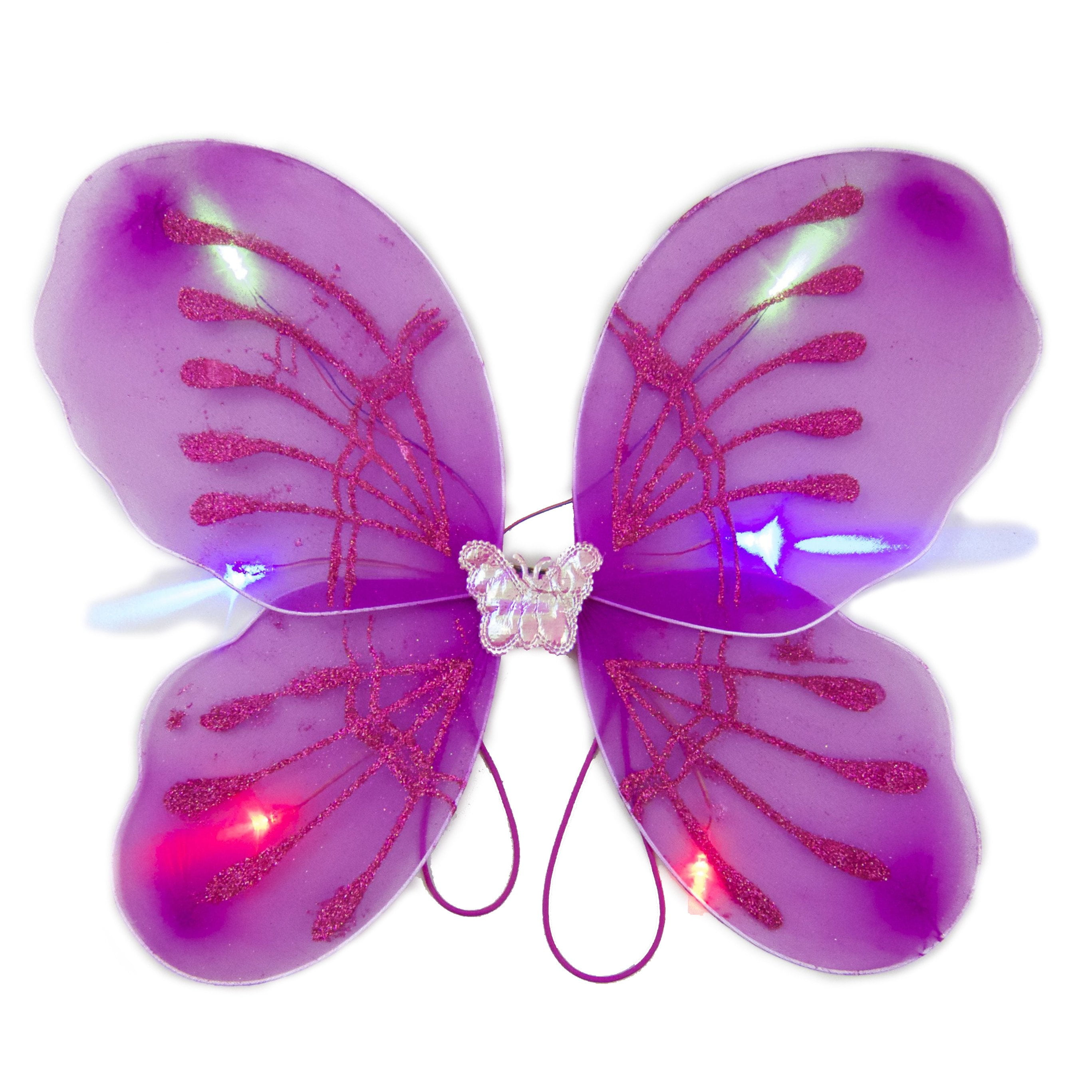 Wenchoice Hot Pink Led Light-Up Wings One Size - Walmart.com
